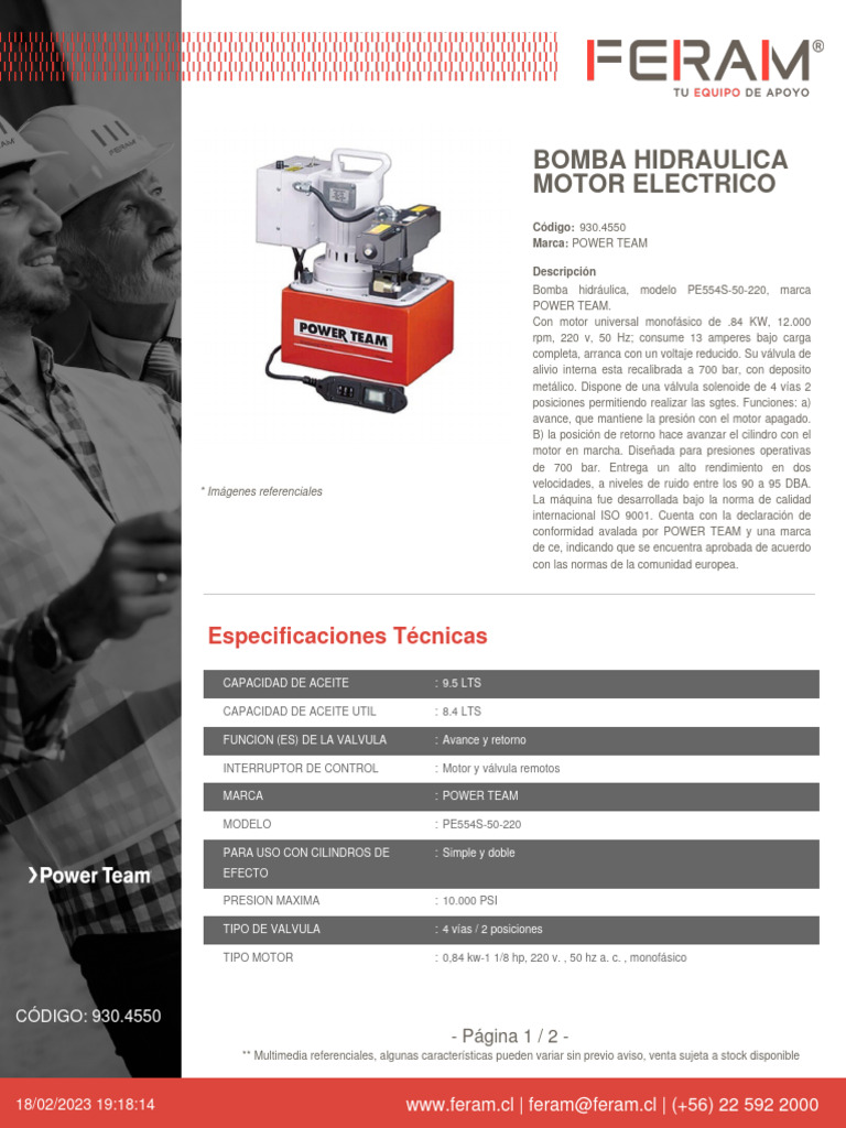 Bombas Powerteam | PDF