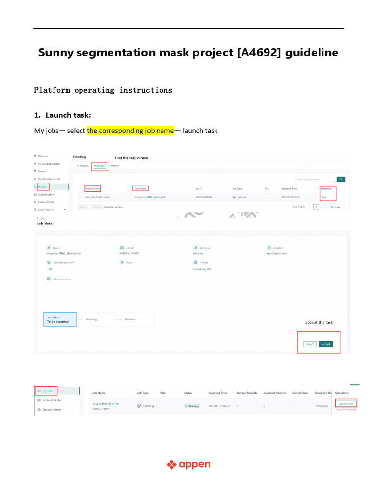 (A4692) Segmentation Mask Project Guideline1222 | PDF | Headgear | Clothing