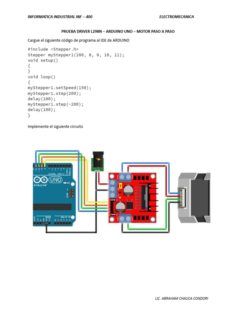 Motor Paso A Paso y Servo | PDF | Arduino | Informática