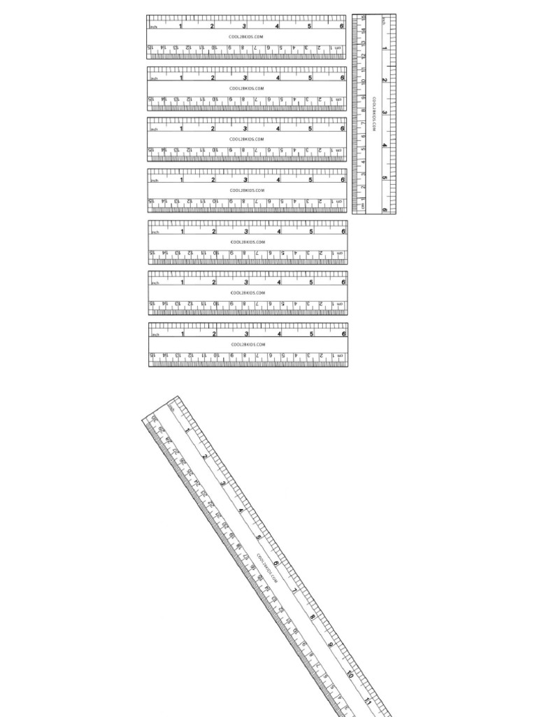 Regla para Imprimir | PDF