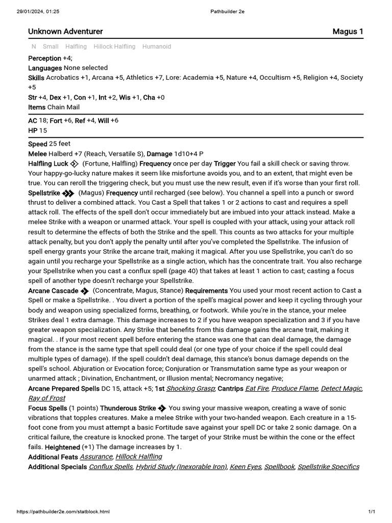 Pathbuilder 2e | PDF