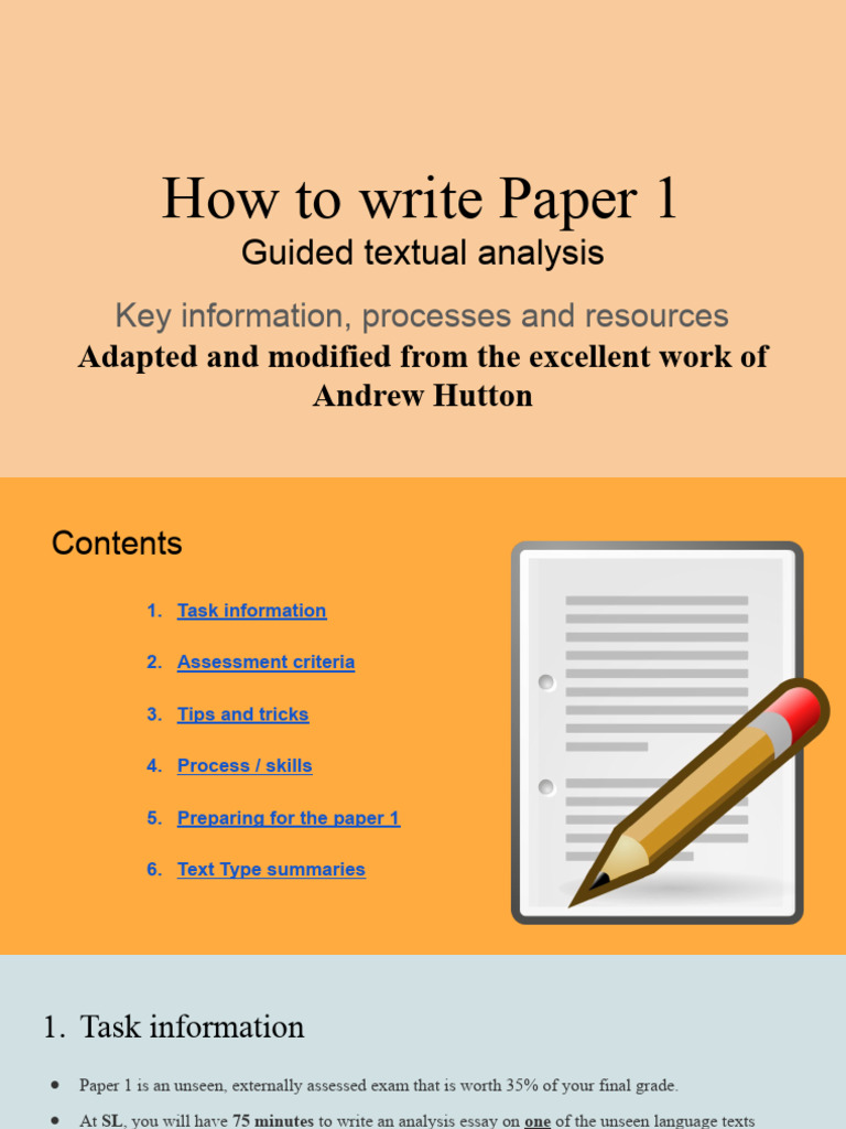 English Lang&Lit Paper 1 | PDF | Ellipsis | Essays