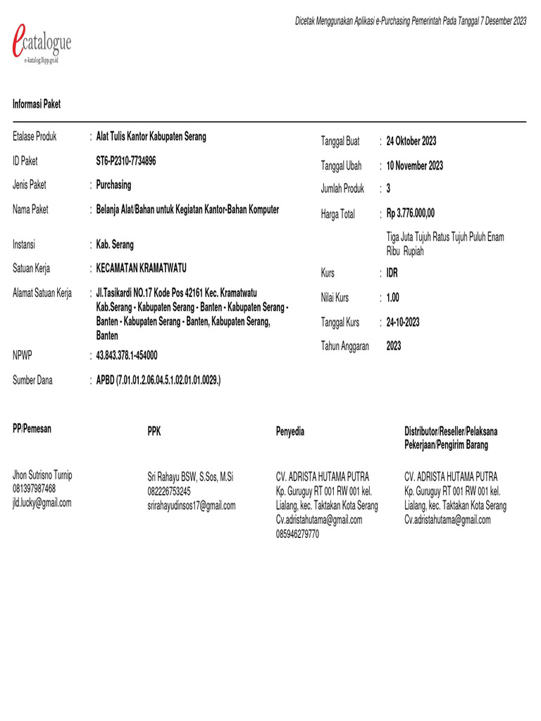 Cetak Pesanan ST6-P2310-7734896 | PDF