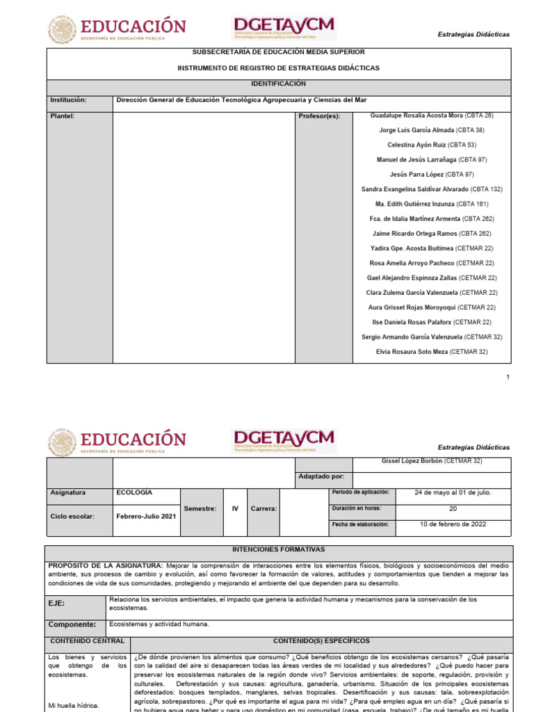 ECA 3 Ecología | PDF