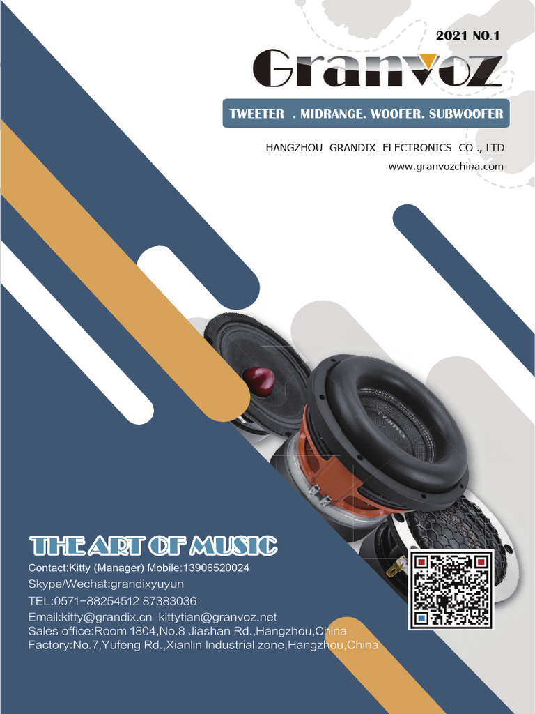2021 Granvoz Audio Catalog1 | PDF | Loudspeaker | Audio Electronics