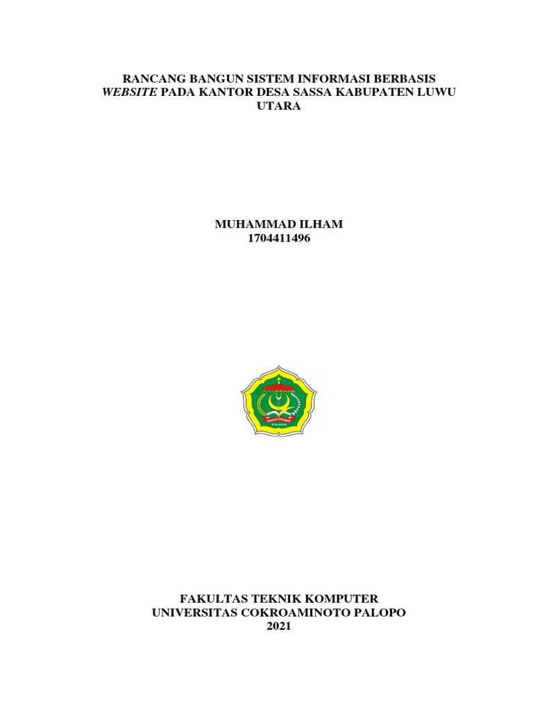 Proposal Ilham | PDF | Seni | Teknologi & Rekayasa