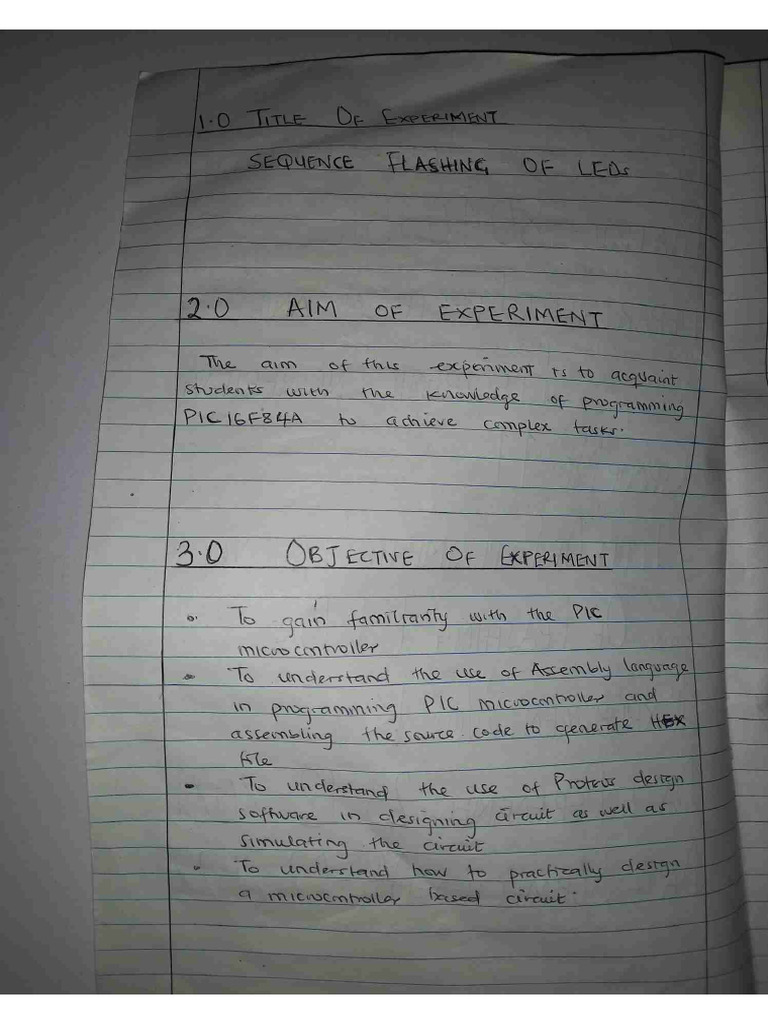 Microprocessor Lab 400 Level | PDF