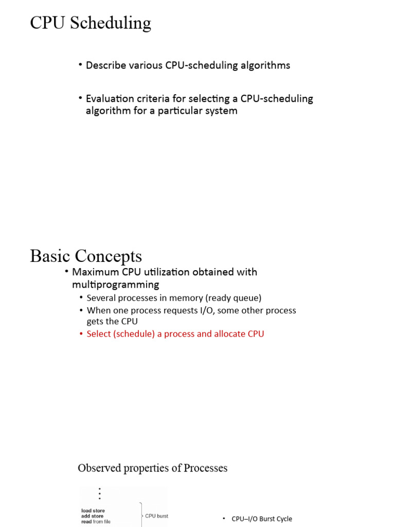 Cpu Scheduling Pdf Scheduling Computing Process Computing