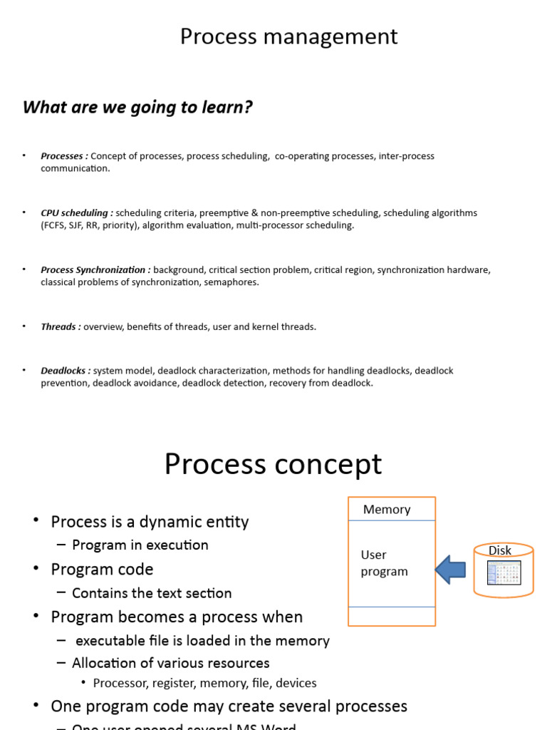 Process Concept 2 | PDF | Process (Computing) | Scheduling (Computing)