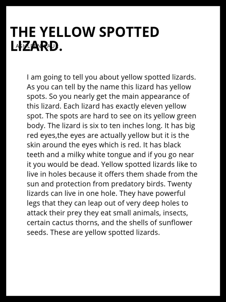 English Holes Task | PDF