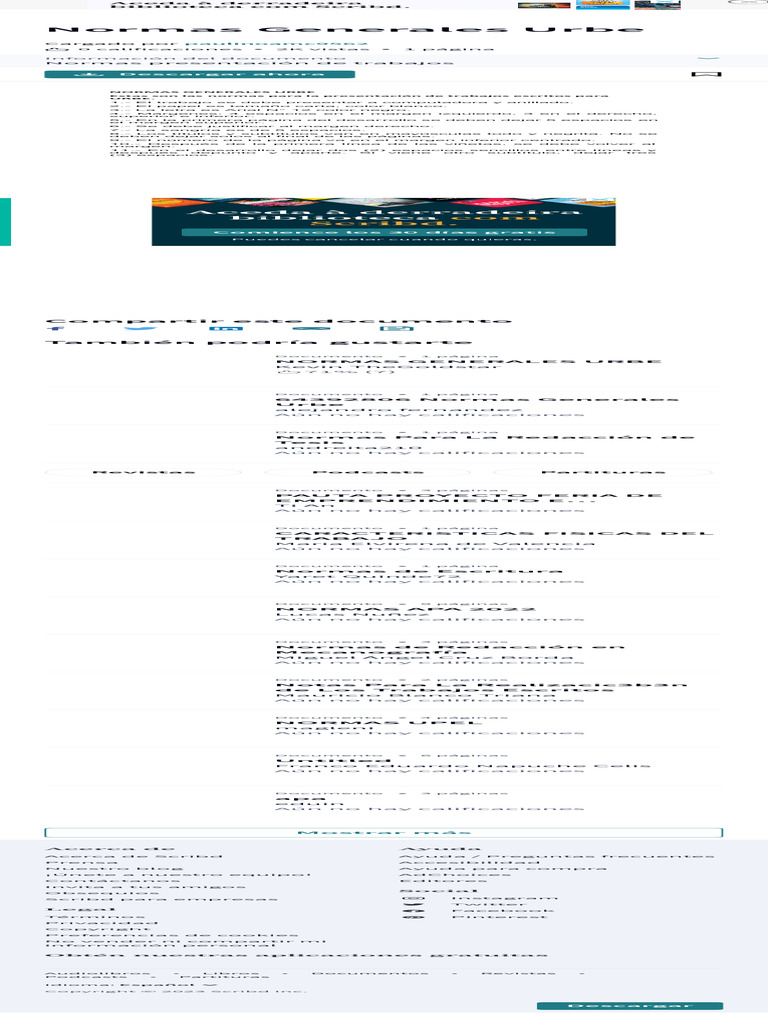 Normas Generales Urbe PDF | PDF