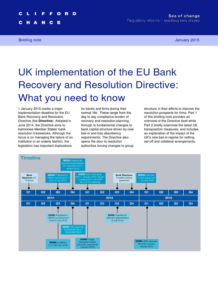 UK Bank Directive: Key Insights | PDF | Bailout | Banks