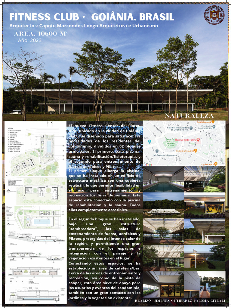 Laminas Proyecto Gym | PDF | edificio | Ingeniería de Edificación