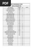 Janine Store SRP | PDF | Pricing | Market (Economics)