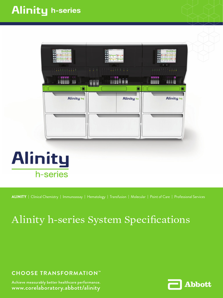 Spec Alinity Series | PDF | Biotechnology | Chemistry