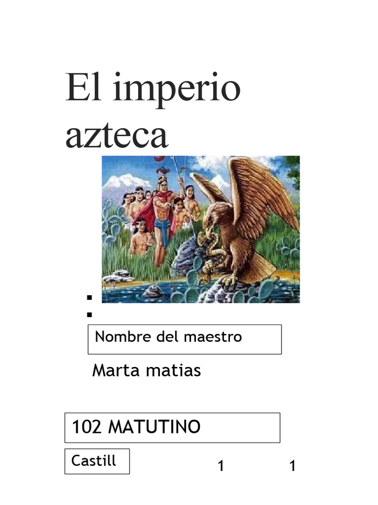 El Imperio Azteca | PDF | México | Mesoamérica