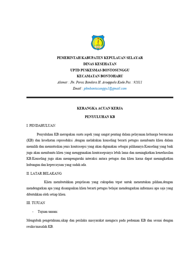 Kak Penyuluhan KB | PDF