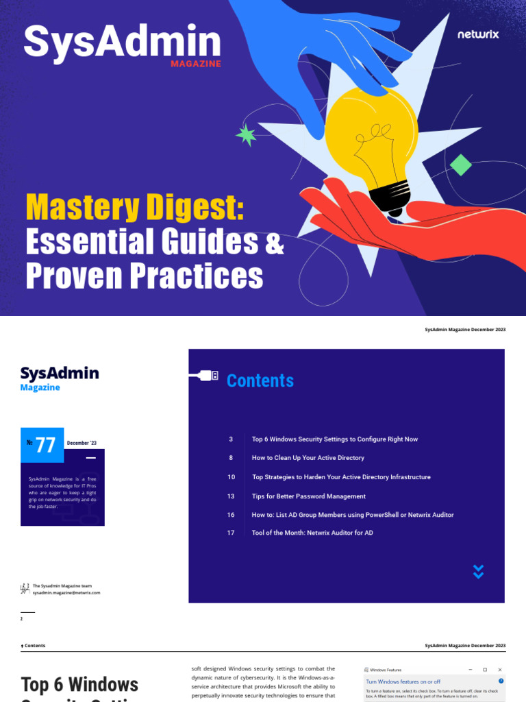 SysAdmin Mastery Digest December 2023 | PDF | Computers