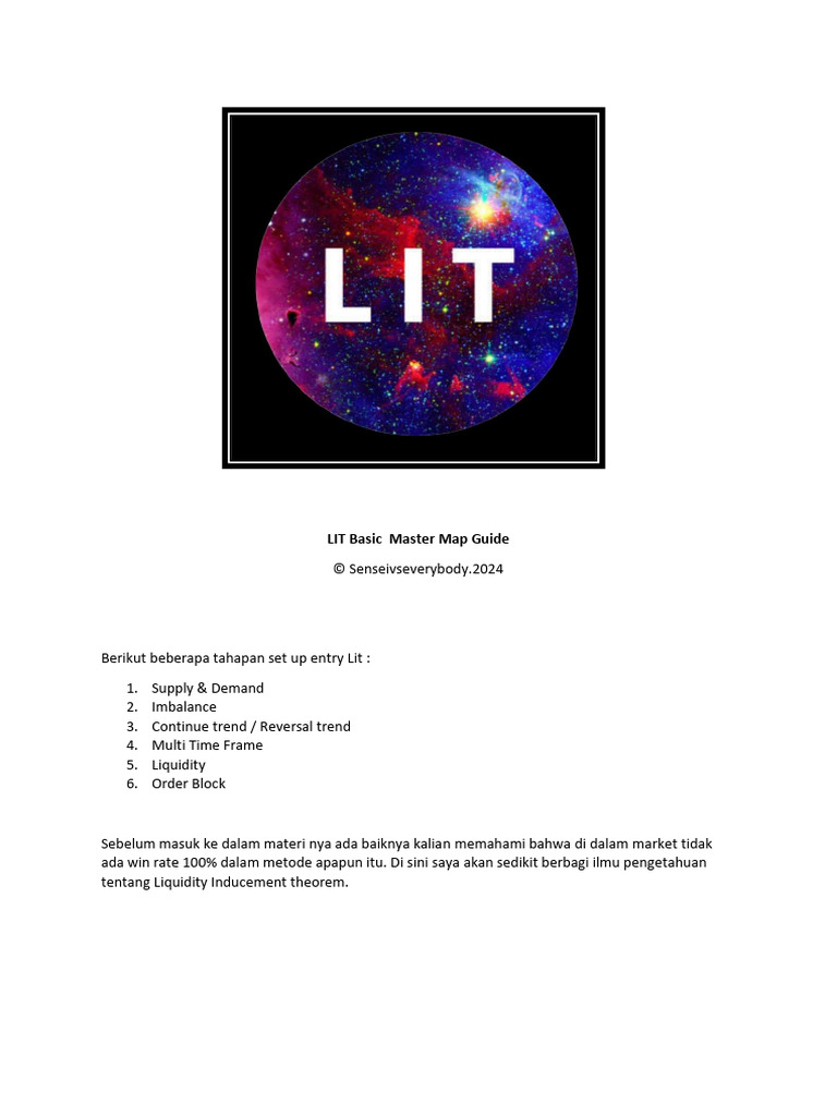 Panduan Dasar Metode Trading Lit | PDF