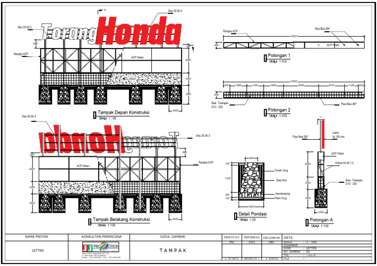 Letter TORANG HONDA-Model | PDF