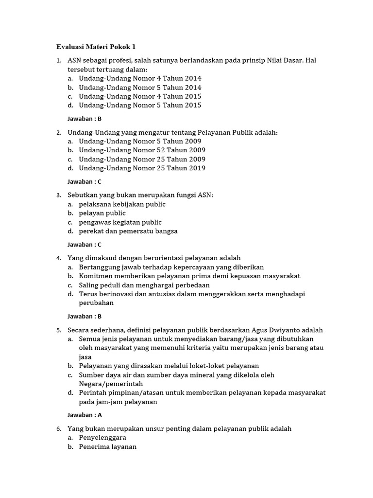 Evaluasi Agenda 2 Modul 1 Yusifa | PDF