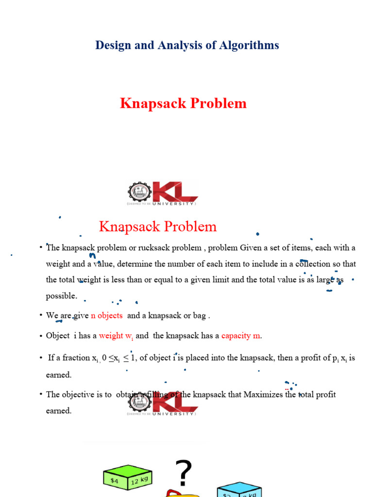 13 Knapsack Problem | PDF