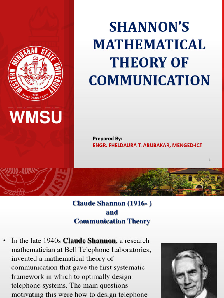 Week 2a Cpe 134 Bscpe3 Topic 2 Shannons Theorem Pdf Signal To Noise Ratio Decibel 