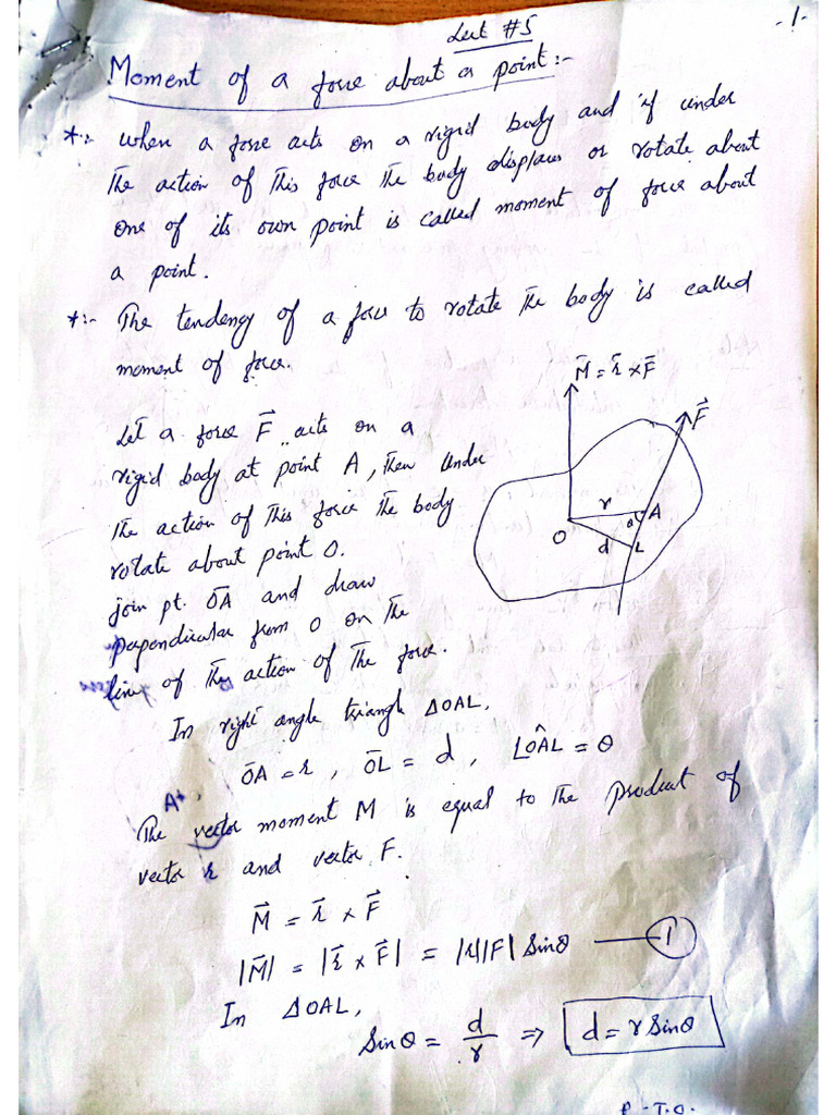 Lectures Notes Mechanics | PDF