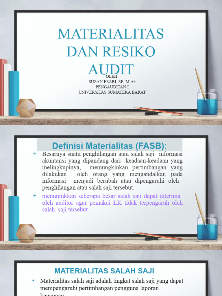 Materialitas Dan Resiko | PDF