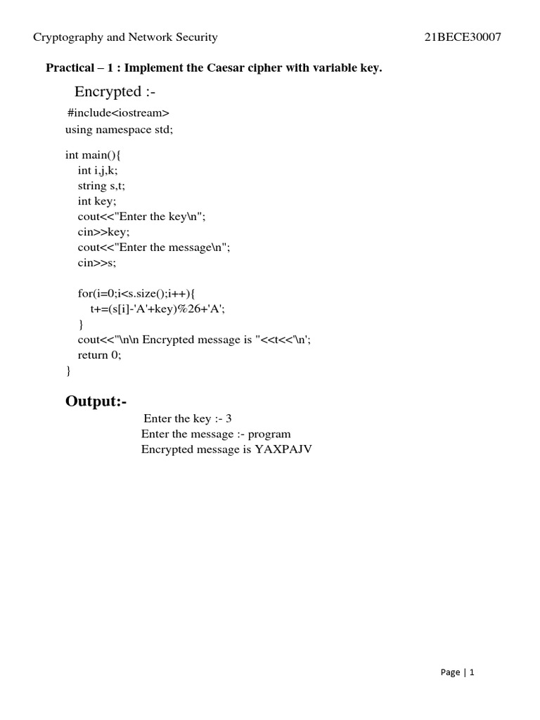 Prac 1,2 and 5 | Download Free PDF | Encryption | Security