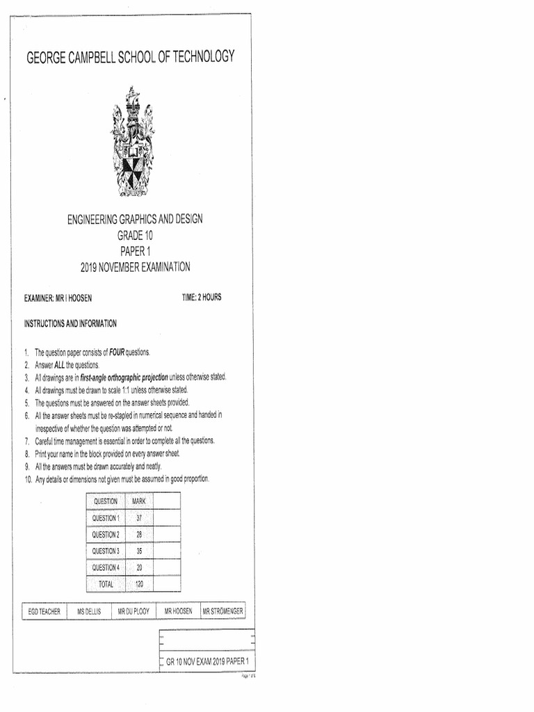 GRD 10 EGD Paper 1 Nov2019 | PDF