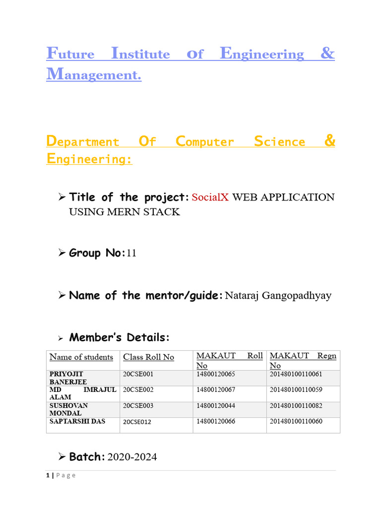 SocialX: MERN-Based Social Media | PDF | Security | Computer Security