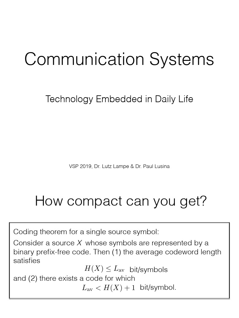 Ecevsp L03 Compression2 Pdf Data Compression Sampling Signal Processing 