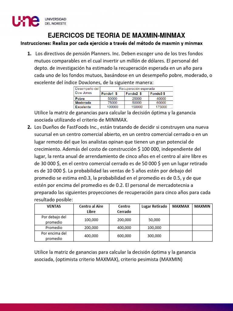 Teoria Maxmin-Minmax | PDF
