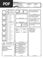 DND 5E CharacterSheet FormFillable | PDF | Storytelling | Role Playing