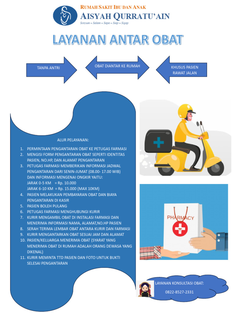 Layanan Antar Obat Rumah Sakit Aisyah | PDF