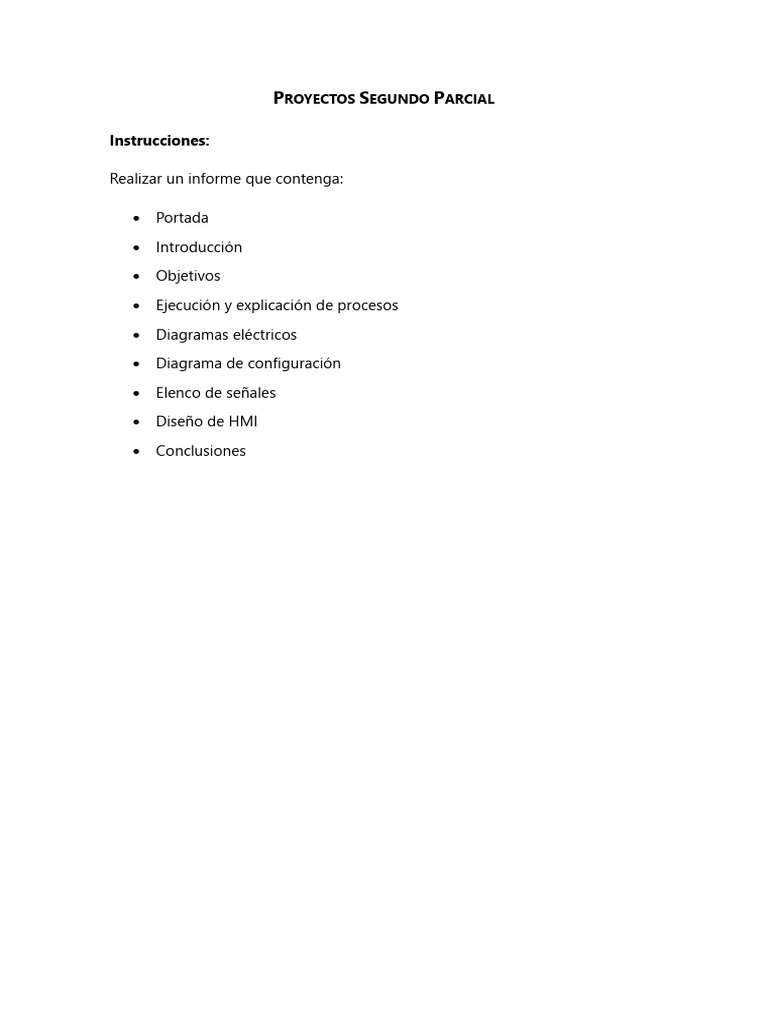 Proyectos Segundo Parcial | PDF