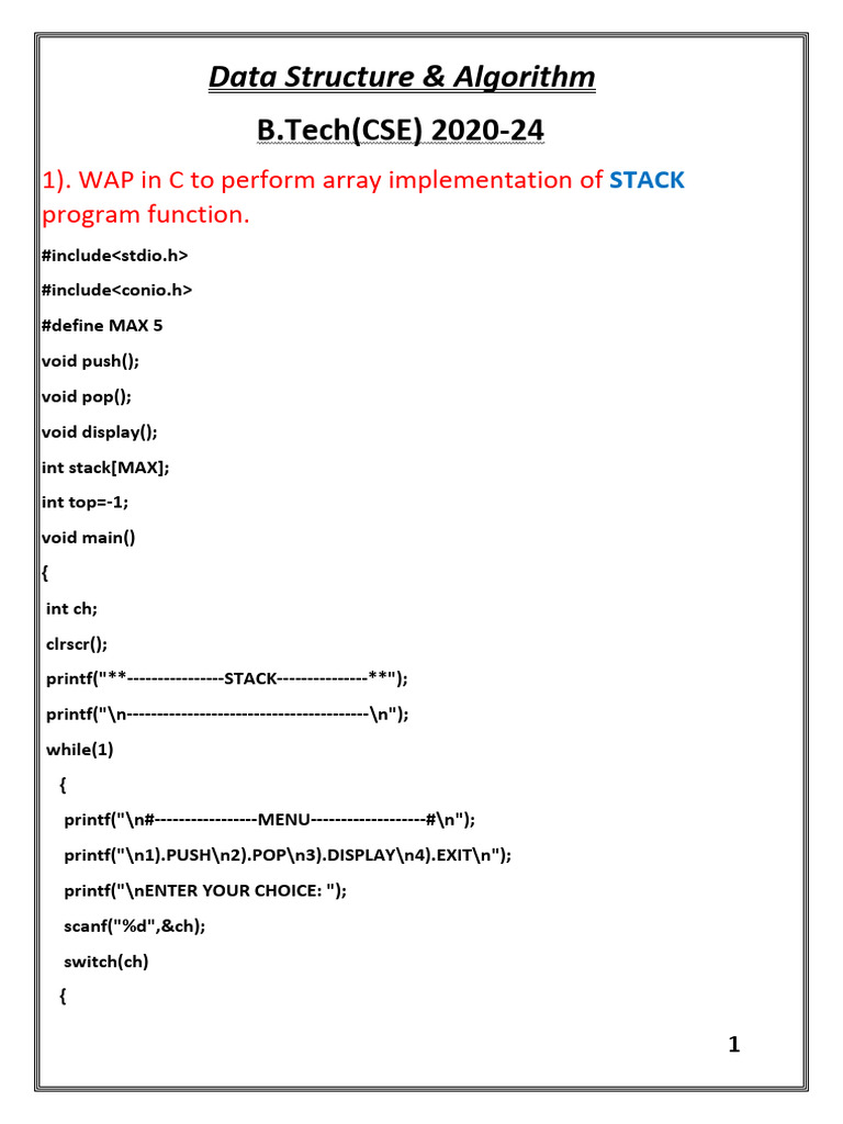 DSA For B.Tech | PDF | Queue (Abstract Data Type) | Computer Data DSA For B.Tech | PDF | Queue (Abstract Data Type) | Computer Data