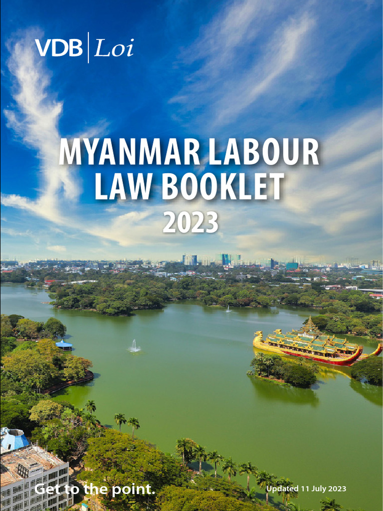 Myanmar Labour Law Booklet July 2023 | PDF | Travel Visa | Employment