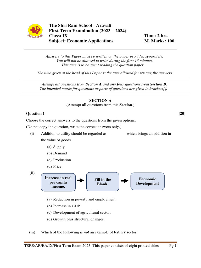 Form 9 QP Economic Applications Sep 2023 | PDF