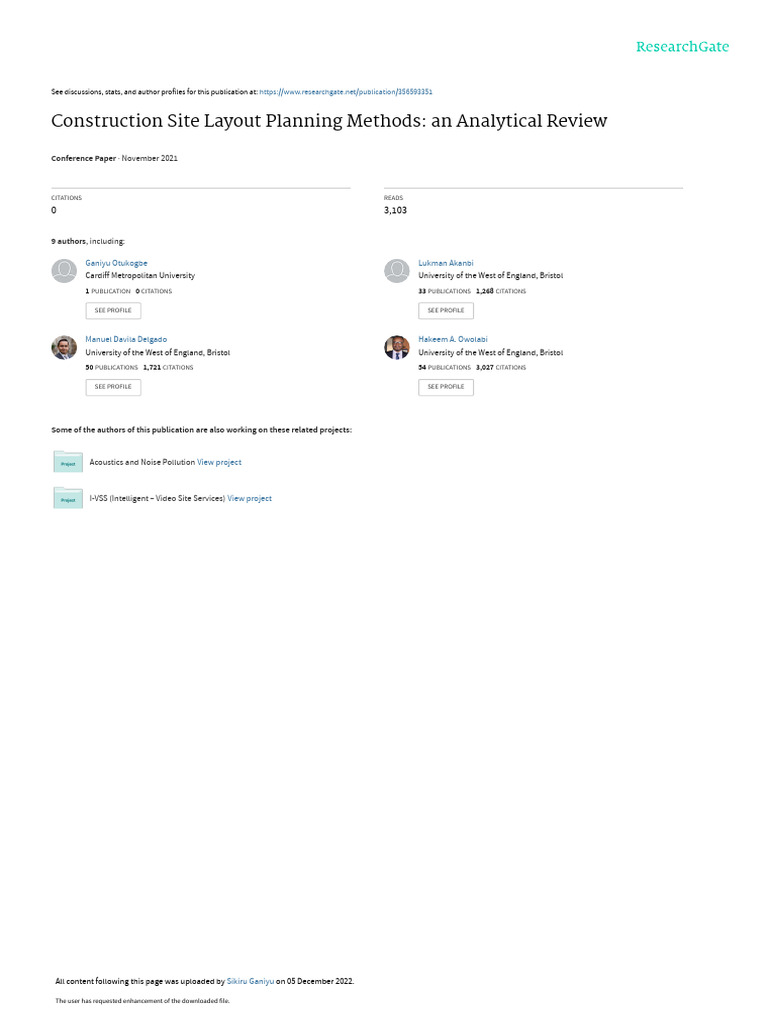 Construction Site Layout Planning Methods | Download Free PDF ...
