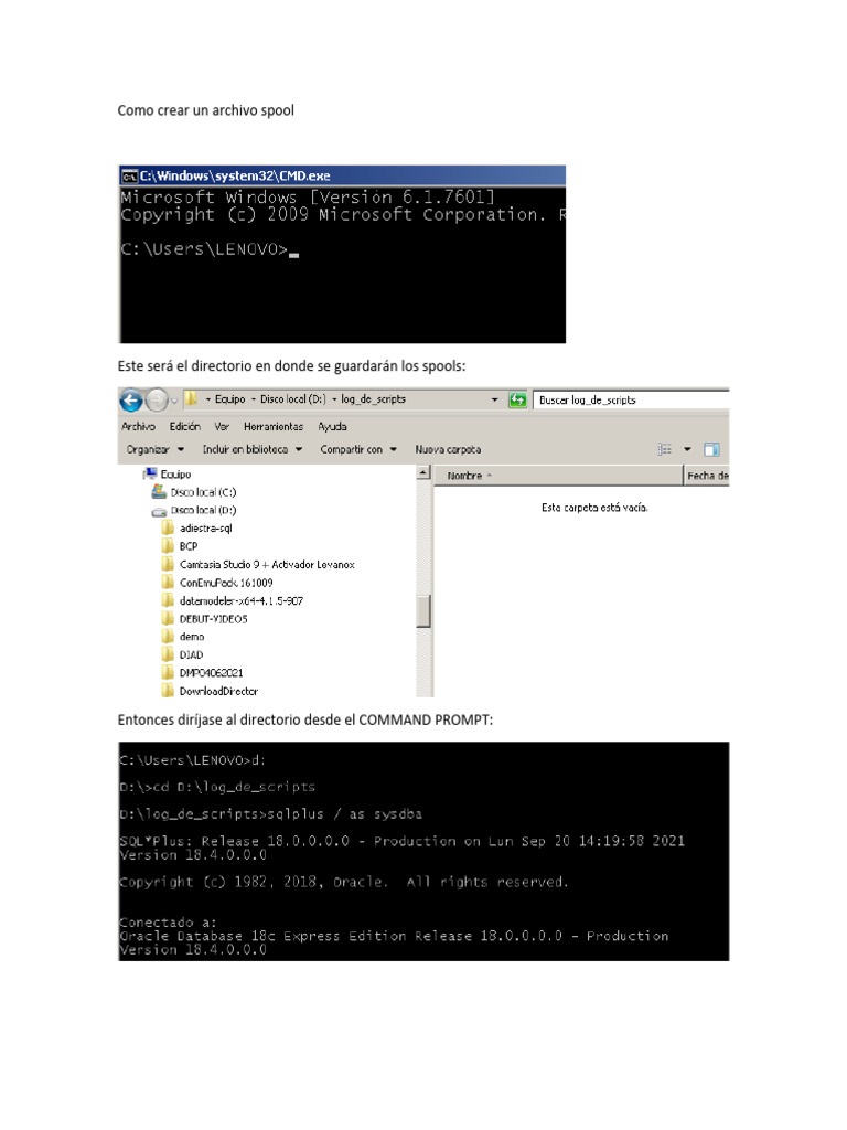 Como Crear Un Archivo Spool | PDF