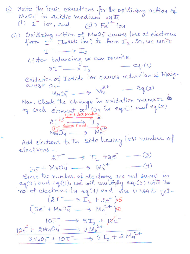 Oxidation by Manganate Ion | PDF