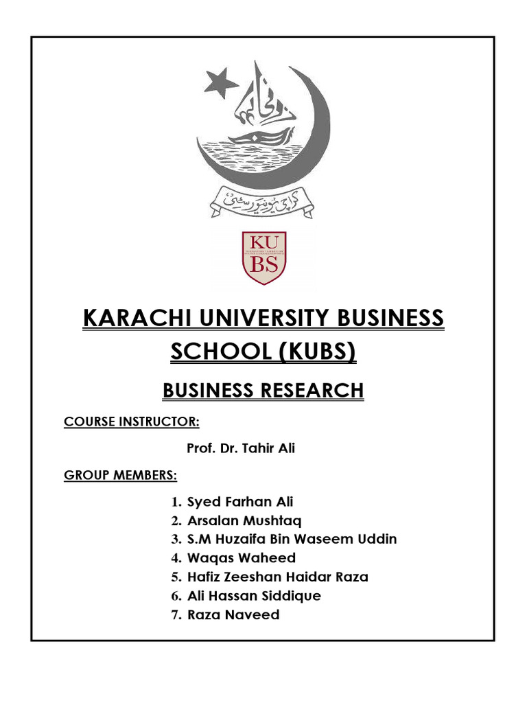 Karachi University Business School (Kubs) | PDF | Information | Evaluation