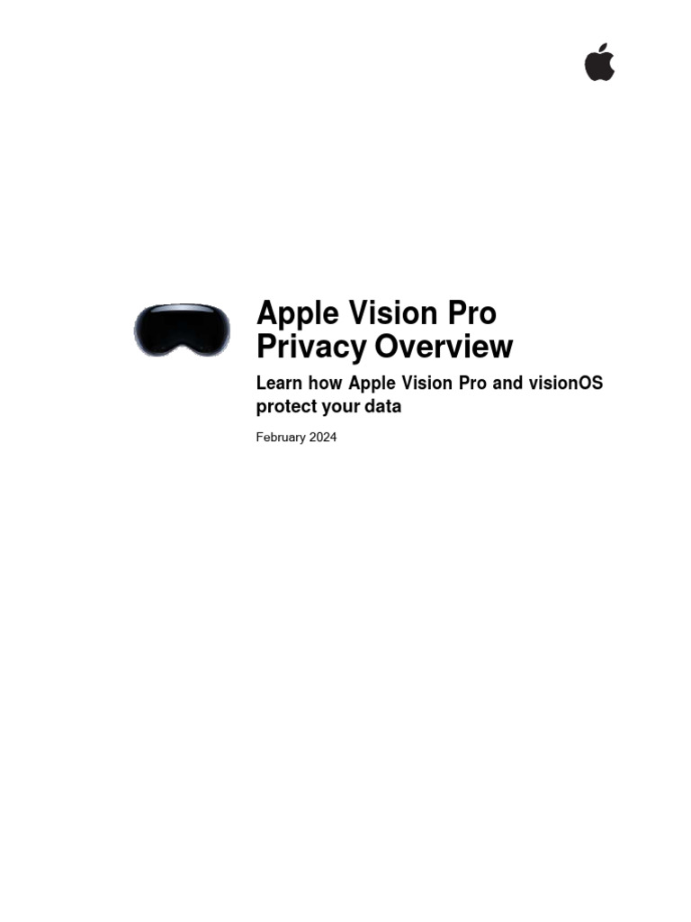 Apple Vision Pro Privacy Features | PDF | Privacy | I Cloud
