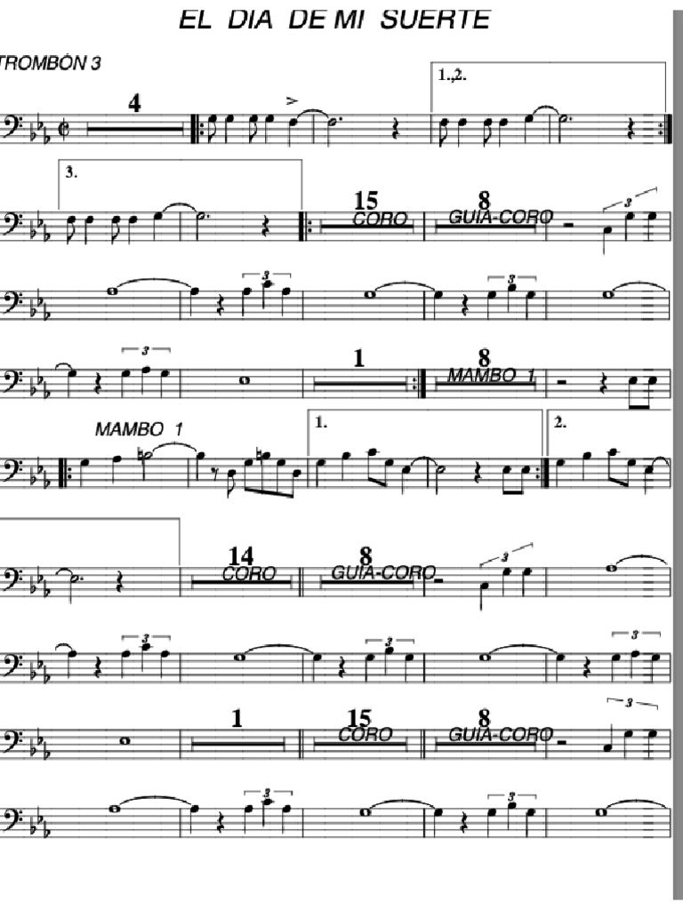 Dia de Mi Suerte Partitura | PDF