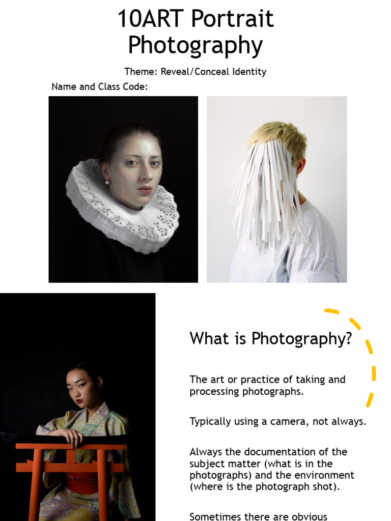 Portrait Photography: Reveal vs. Conceal | PDF | Portrait Photography ...