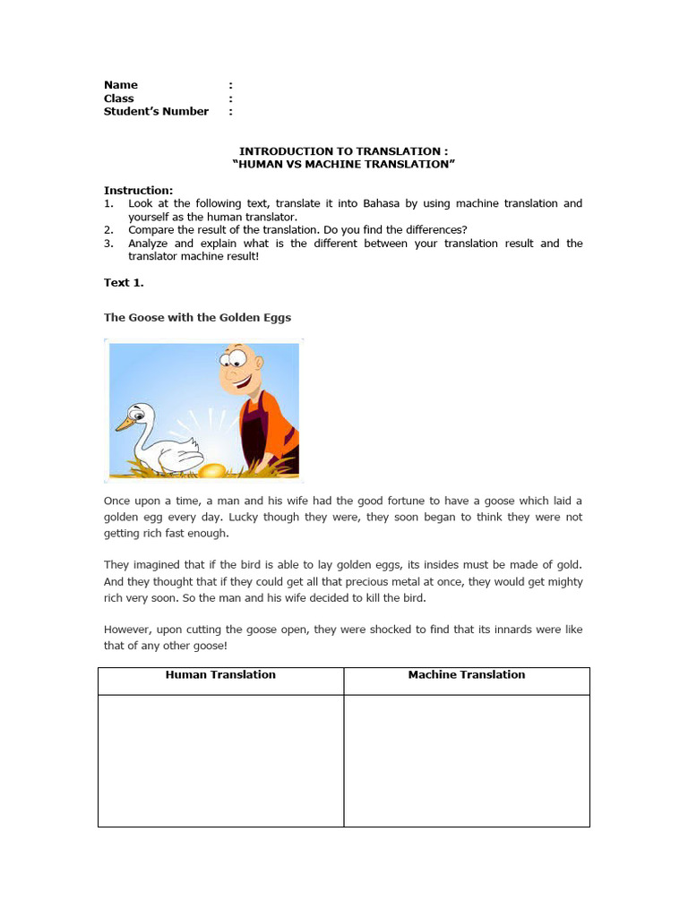 Translation Task Human Vs Machine Translation | PDF | Translations