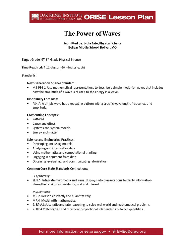 The Power of Waves Final Version | PDF