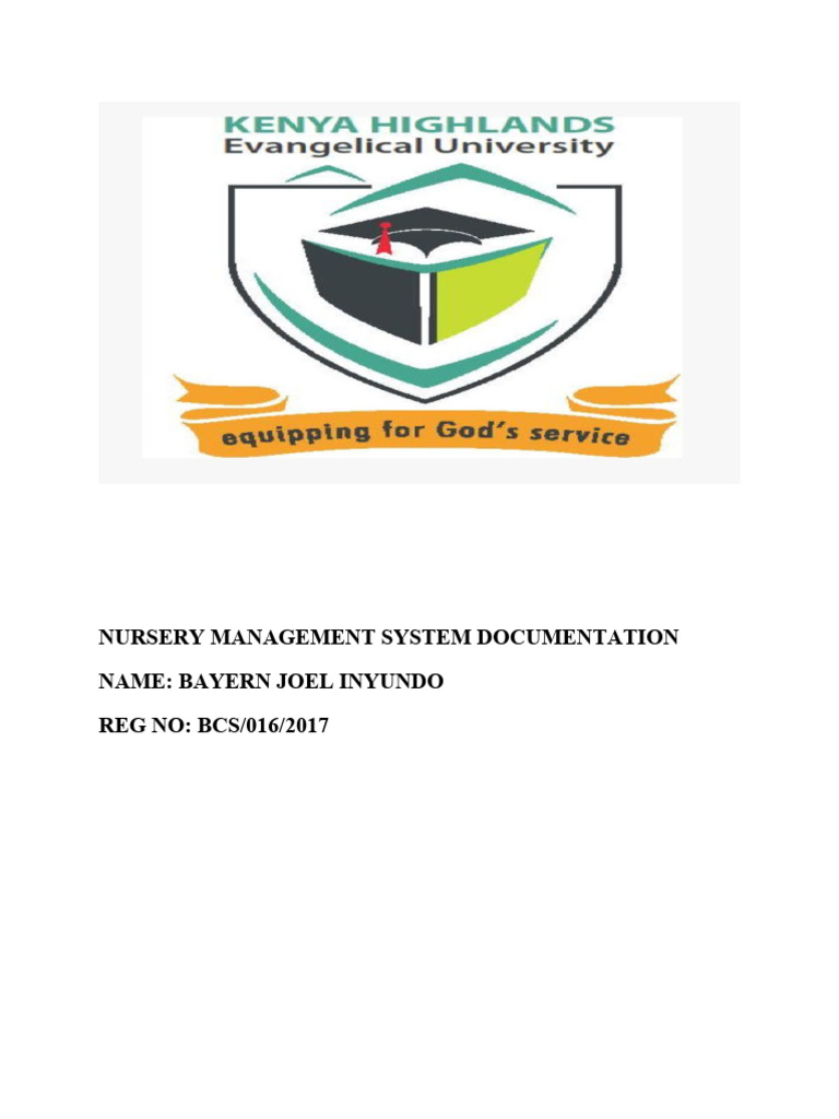 Documentation For Nursery Management System | PDF | Computing | Software